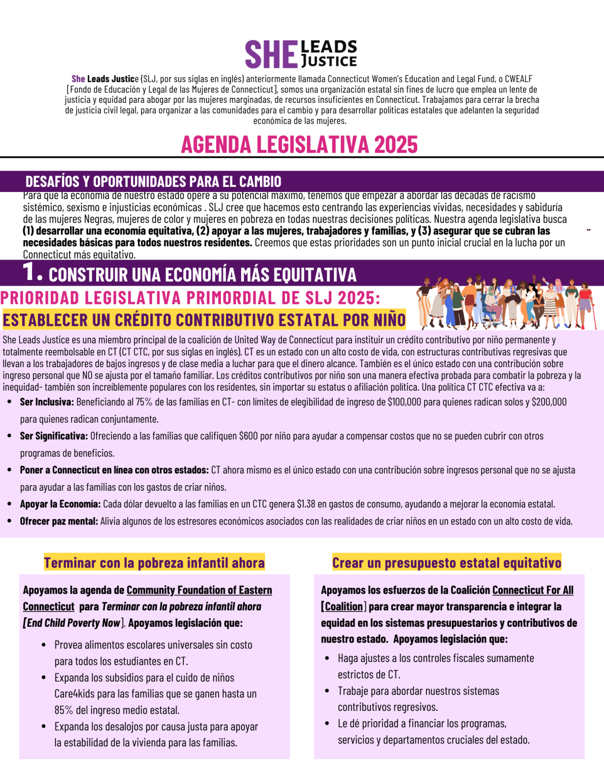 2025 Legislative Agenda – She Leads Justice